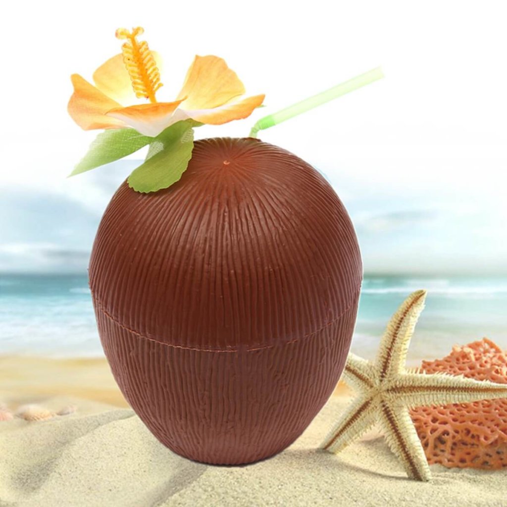 Copo decorativo Coco l Acessórios para festas temáticas l Decoração